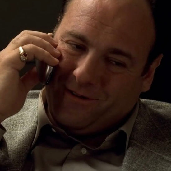 Vintage 14k Gold Tony Soprano Natural Diamond/Spinel Pinky Ring (7.75 ...